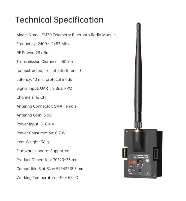 FM30_RC Hobby_Link & Controller - SIYI Technology | Empowering and ...